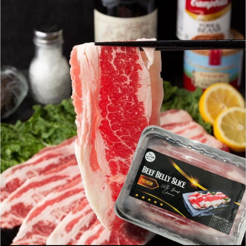 Jual Beef Belly Slice / Blade Slice / Belly Premium / Belly wagyu ...