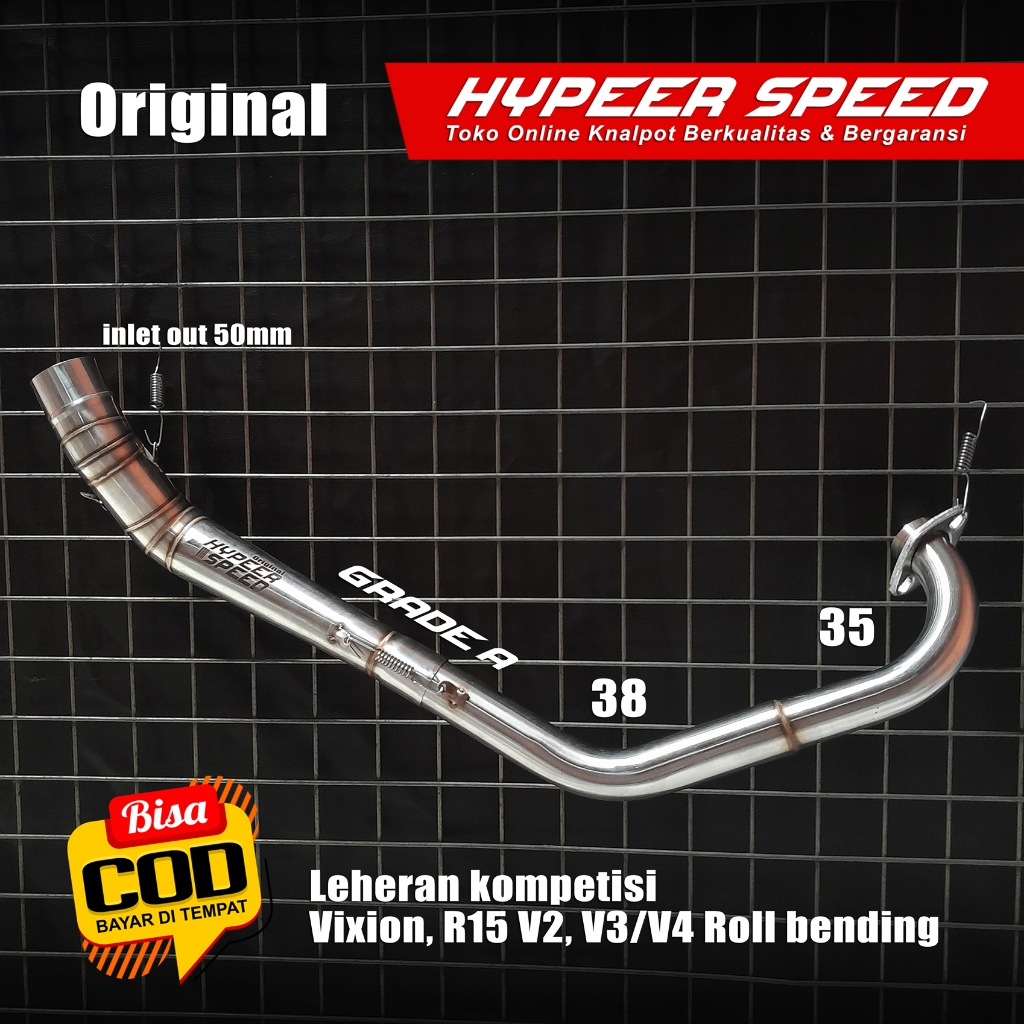 Jual Leheran Herex pipa 35-38-50, Vixion Old/New,/injeksi, Xabre, R15 ...