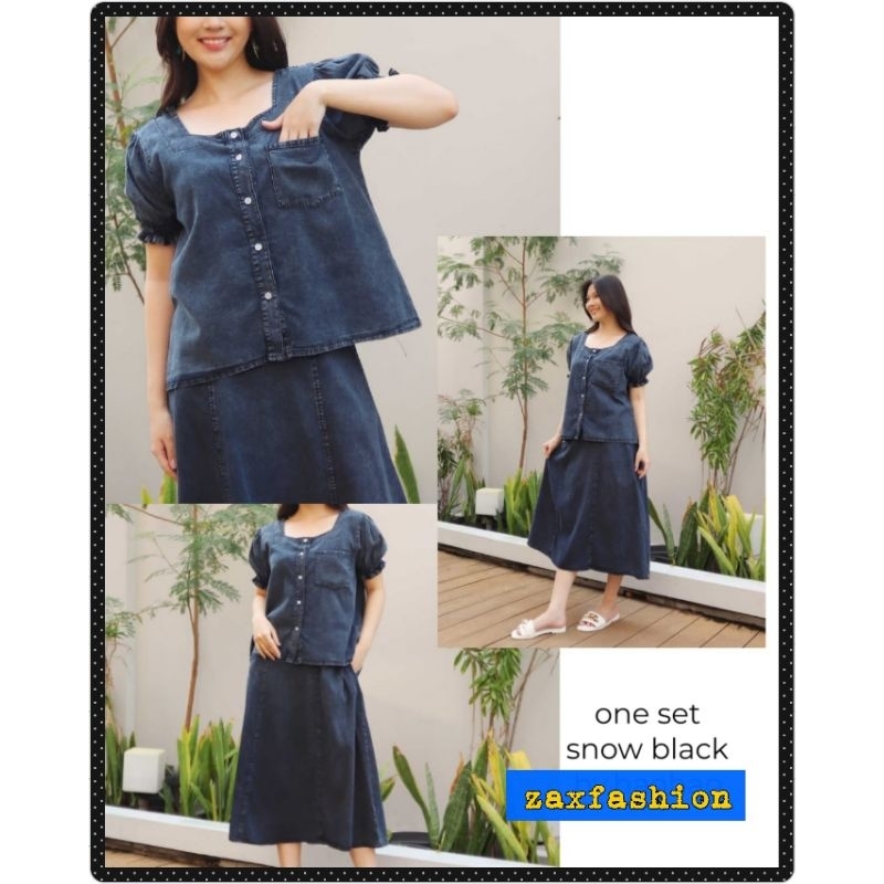 Jual SETELAN ROK/SET JEANS ROK/SET JEANS ARTIS/SETELAN JEANS ROK ...