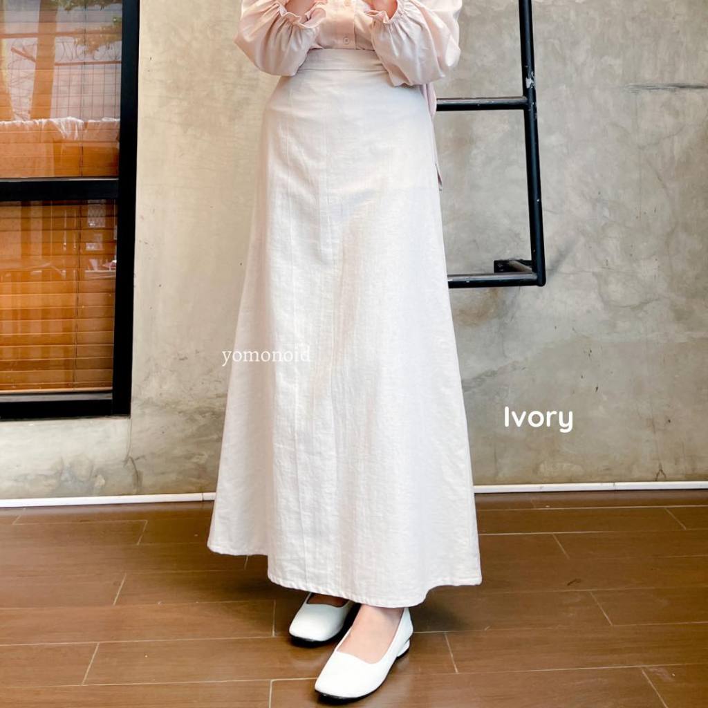 Jual BASIC LINEN SKIRT/ ROK LINEN | Shopee Indonesia