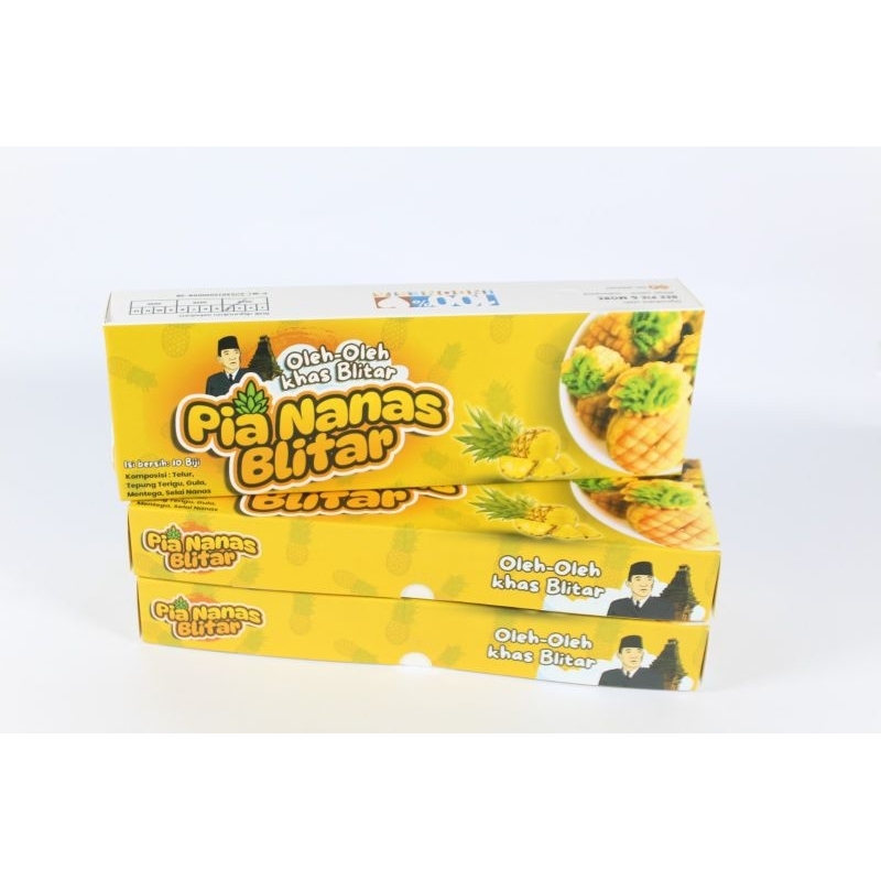 Jual Nasionalism Pia Nanas Khas Blitar enak Lezat bergizi isi 10 pcs ...