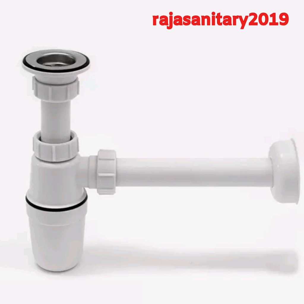 Jual Sifon Botol PVC Putih Washtafel Sambungan Pipa Pembuangan Air ...