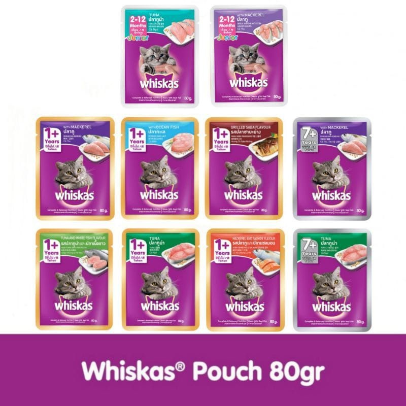 Jual Whiskas Pouch 80gr BISA INSTAN | Shopee Indonesia