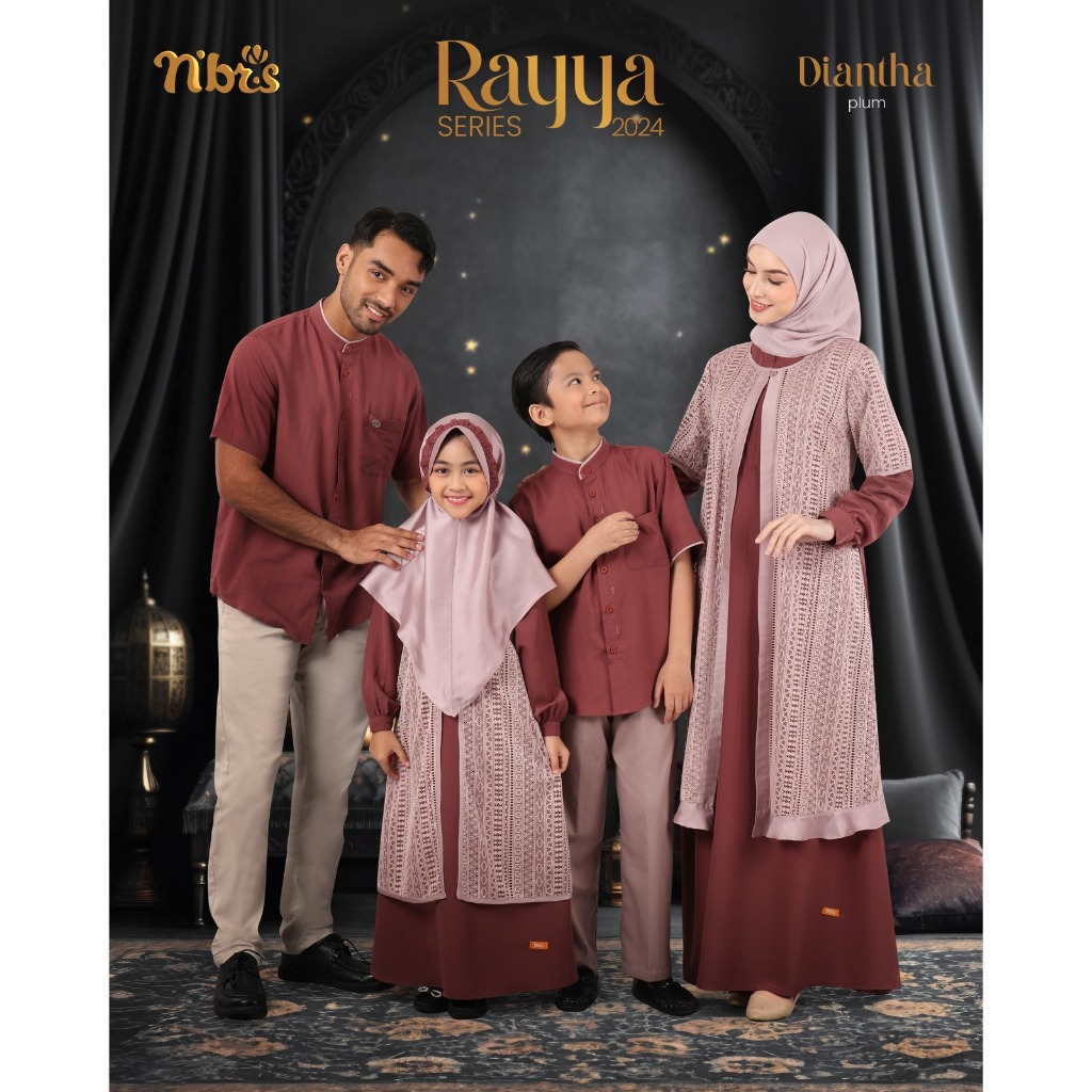 Jual SARIMBIT KELUARGA NIBRAS 2024 TERBARU RAYYA DIANTHA PLUM | Shopee Indonesia