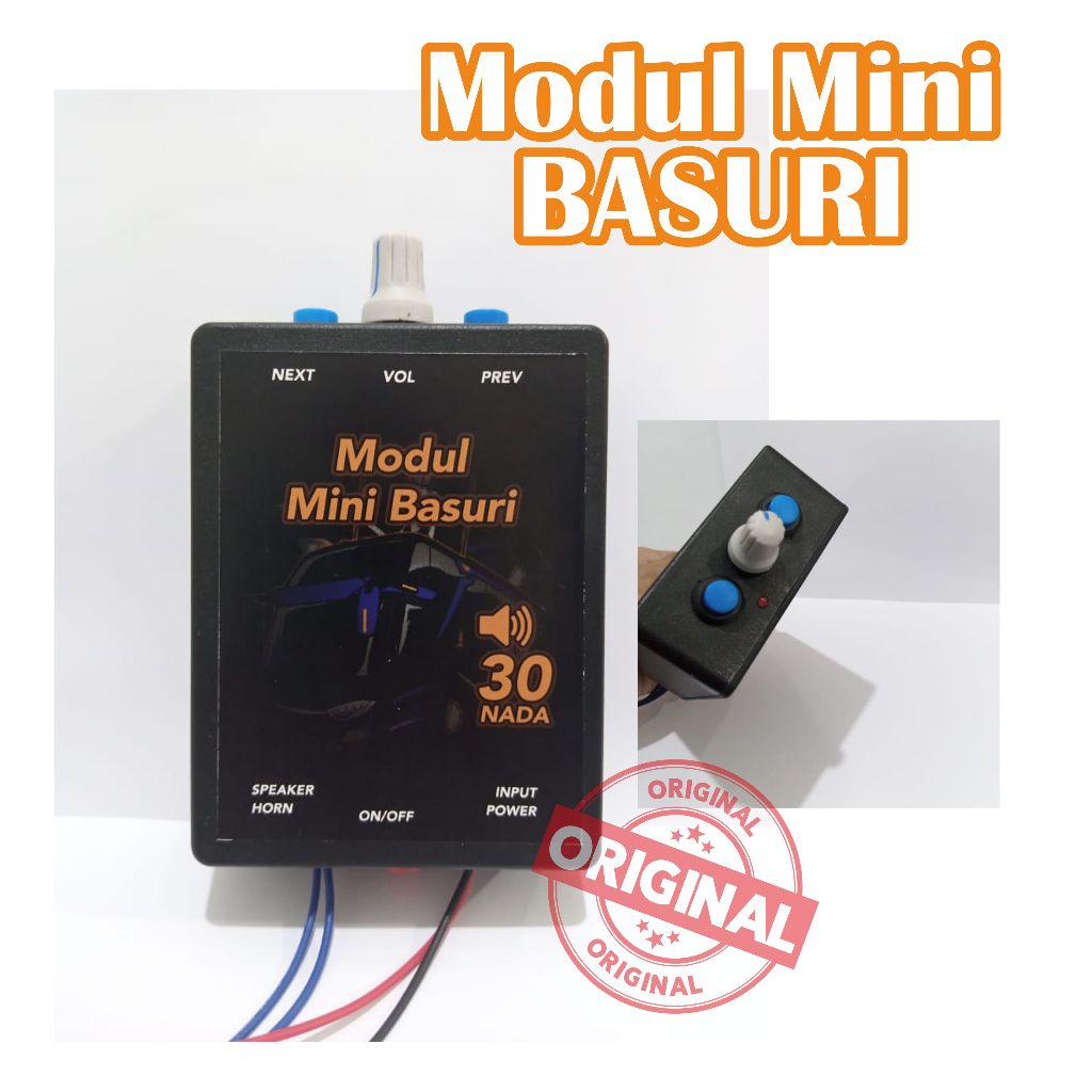 Jual Klakson. Modul Mini Basuri 30 Suara, Mini Basuri plus NSH 70, 12v ...