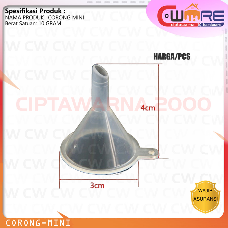 Jual Corong Mini Plastik / Corong Parfume Oil Essential / Small Funnels ...