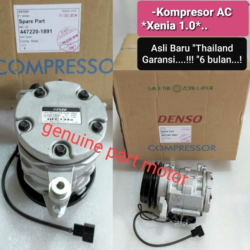 Jual COMPRESOR KOMPRESOR AC ASSY XENIA 1.3 ASLI DENSO (447220-1891 ...