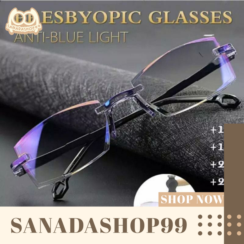 Jual (KM38) Kacamata Baca Anti Pecah Anti Blue Ray Kacamata Positif | Shopee Indonesia