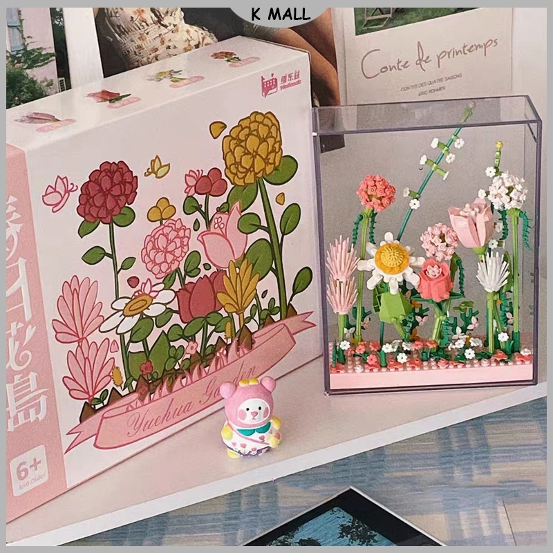 Jual Nano Block Flowers Bunga Balok 3D Puzzle Blok Bunga Mawar Hadiah ...