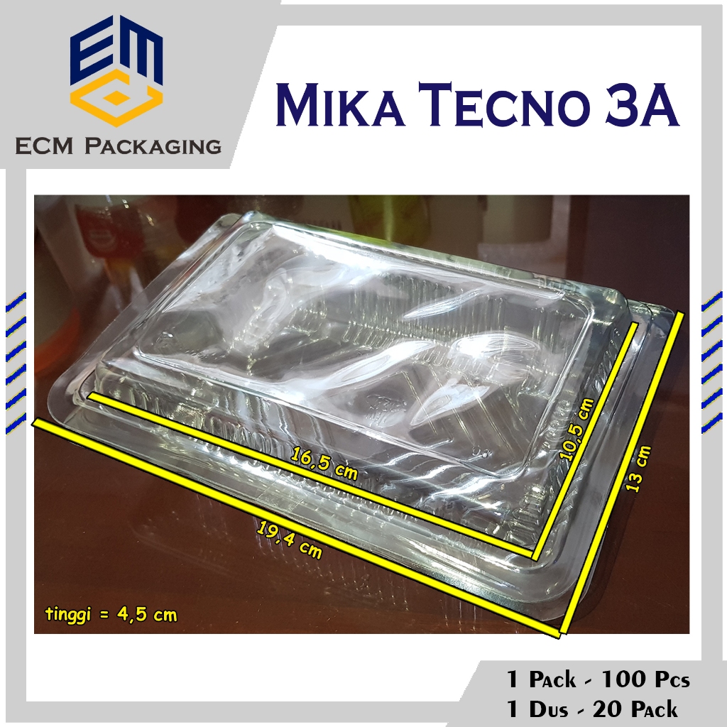 Jual MIKA TECNO 3A 100PC | MIKA NASI | MIKA BAKMIE | MIKA SNACK | MIKA ...