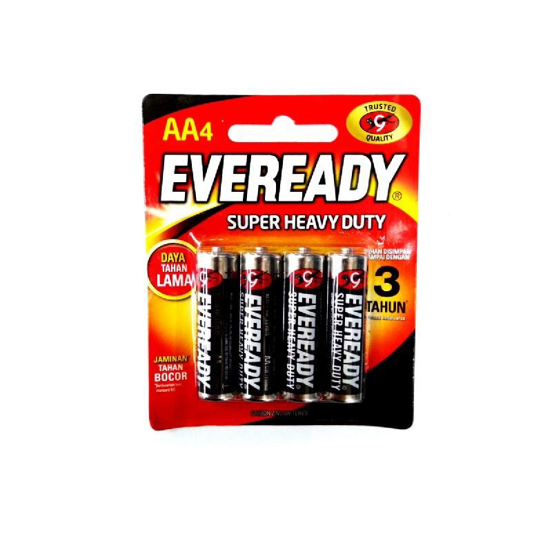 Jual Batera JAM DINDING AA Battery EVEREADY AA A2 1.5V Hitam | Shopee ...