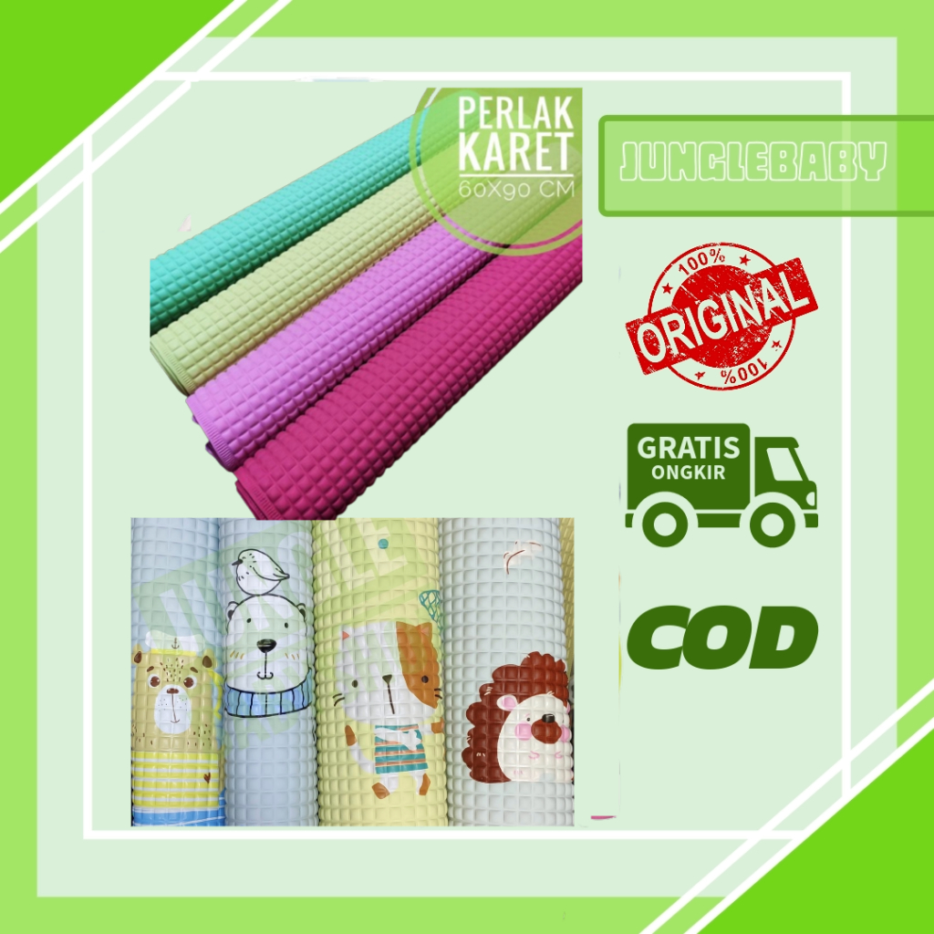 Jual CROWN SNUGGLE BABY PERLAK Ondo Polos dan Motif Karet RUBBER Mat 90 ...