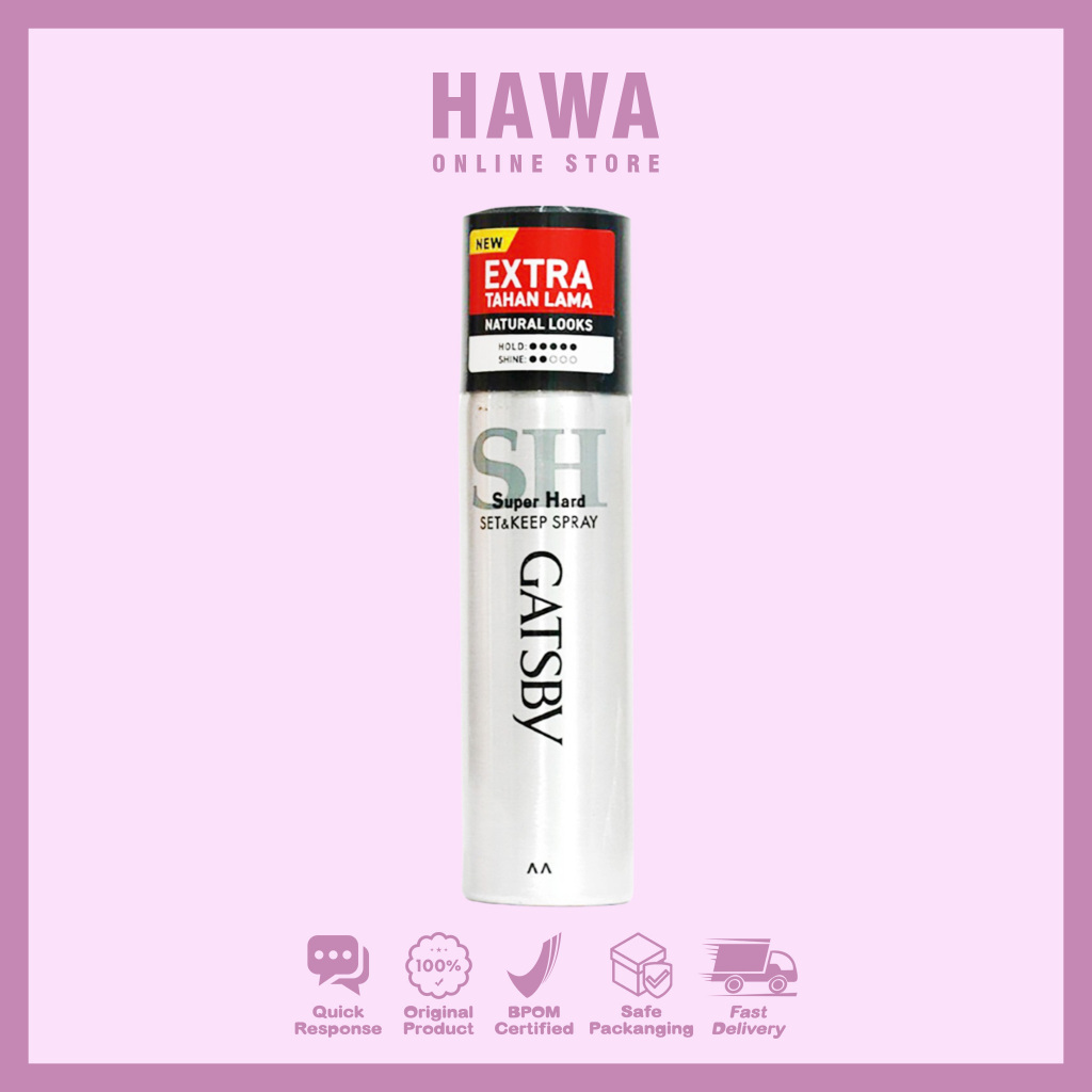 Jual GATSBY Set & Keep Spray - Super Hard Gatsby Hair Spray 70 ml ...