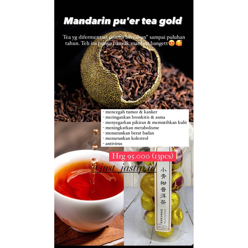 Jual Mandarin pu'er tea gold Cheng Woh (PO PENANG) | Shopee Indonesia