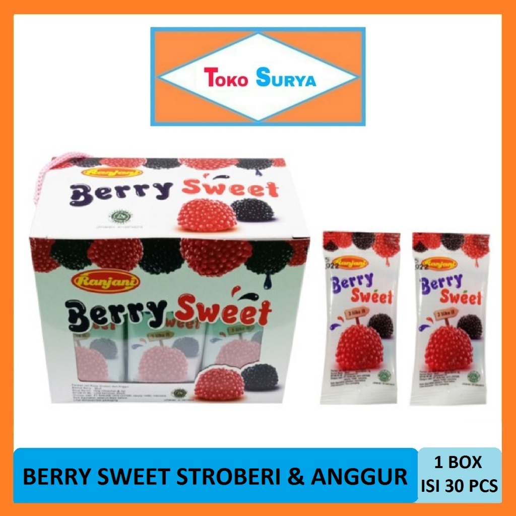 Jual Berry Sweet Ranjani Permen Jeli Rasa Stroberi Dan Anggur 30 Pcs x ...