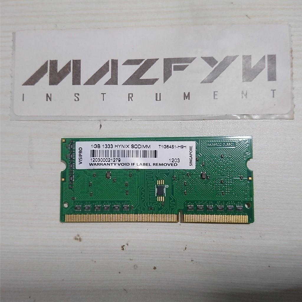 Jual RAM Laptop Sodim 1GB DDR3 PC10600 merk Visipro | Shopee Indonesia