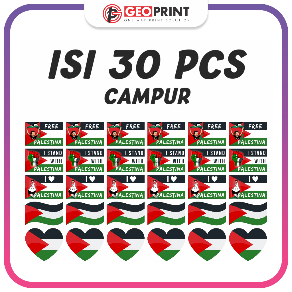 Jual Stiker pipi palestina aksesoris atribut sticker bendera bela ...