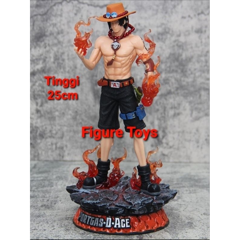 Jual figure anime one piece ace fire hand | Shopee Indonesia