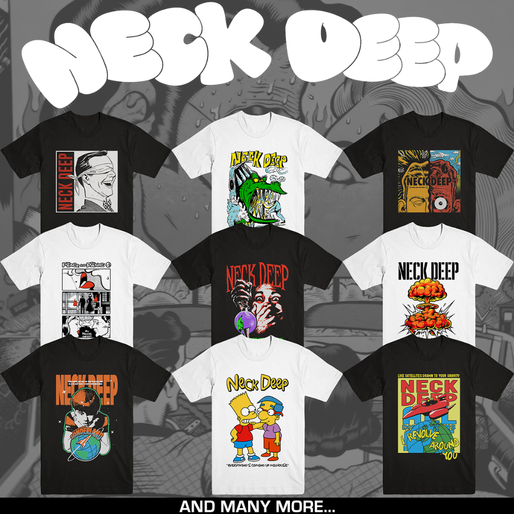 Jual NECK DEEP | T-SHIRT BAND | POP PUNK | MERCHANDISE | Shopee Indonesia