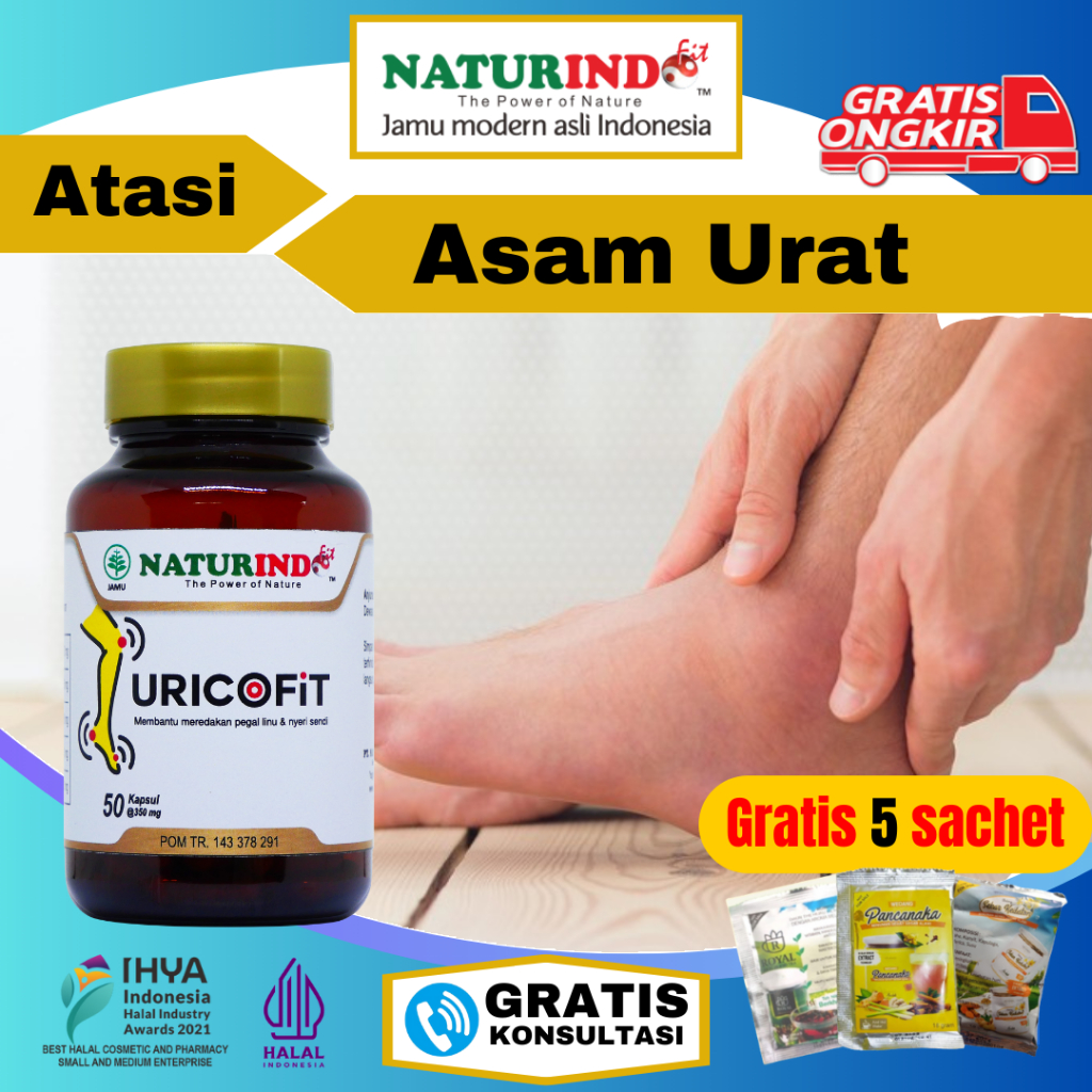 Jual Obat Asam Urat Paling Ampuh Uricofit Naturindo | Shopee Indonesia
