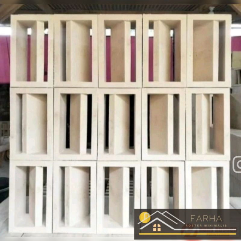 Jual roster beton minimalis/ loster beton motif nako panjang 2sisi ...