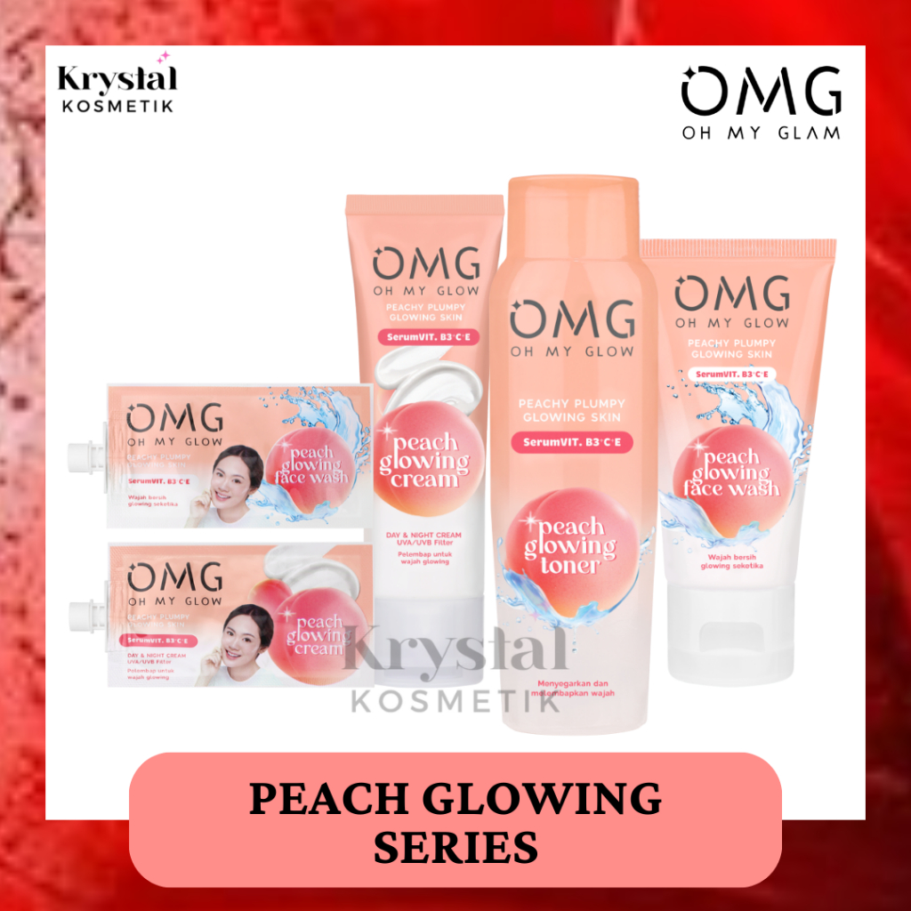 Jual ️KRYSTAL KOSMETIK ️ OMG Peach Glowing Series | OMG Oh My Glow ...