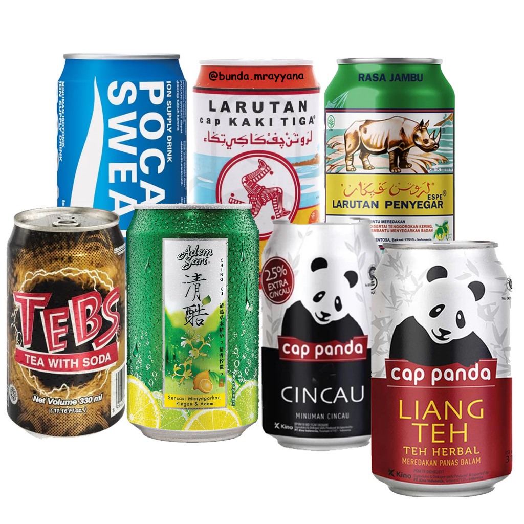 Jual [add-snack] Aneka Minuman Kaleng Tebs (Cap Panda Grass Jelly ...