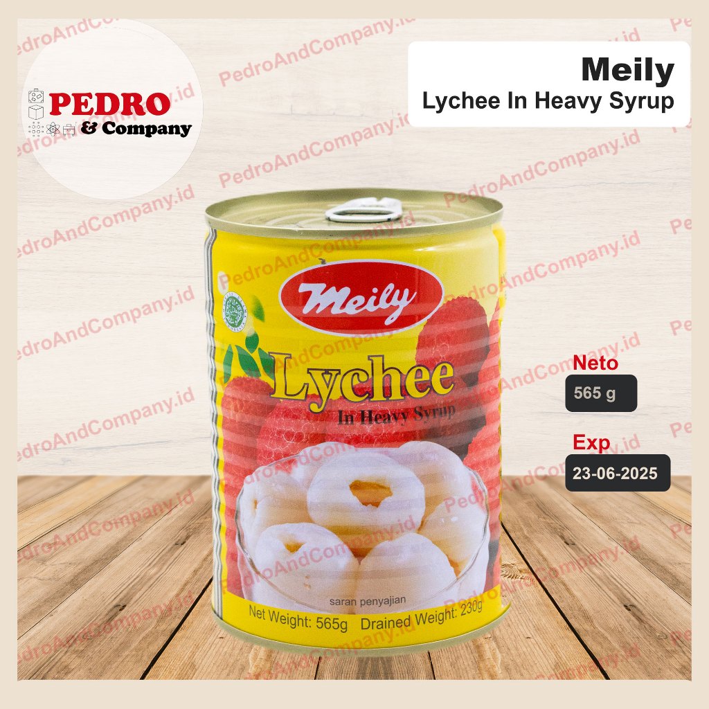 Jual Meily lychee in syrup sirup 565 gram - kaleng buah leci | Shopee ...