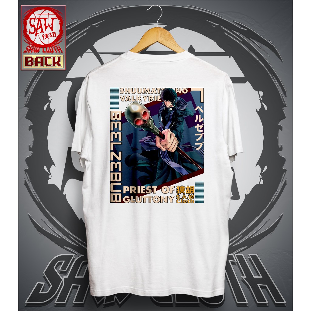 Jual T-SHIRT BEELZEBUB Kaos Anime Manga SHUUMATSU NO VALKYRIE Beelzebub ...