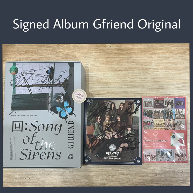 Jual Signed Album Gfriend Sign Sowon Yerin Eunha Yuju Sinb Umji Postcard The Awakening Snow ...
