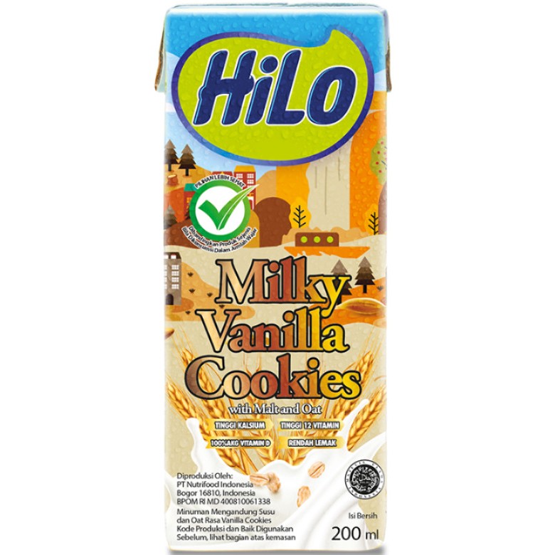 Jual Susu HiLo milky vanilla cookies 200 ml | Shopee Indonesia