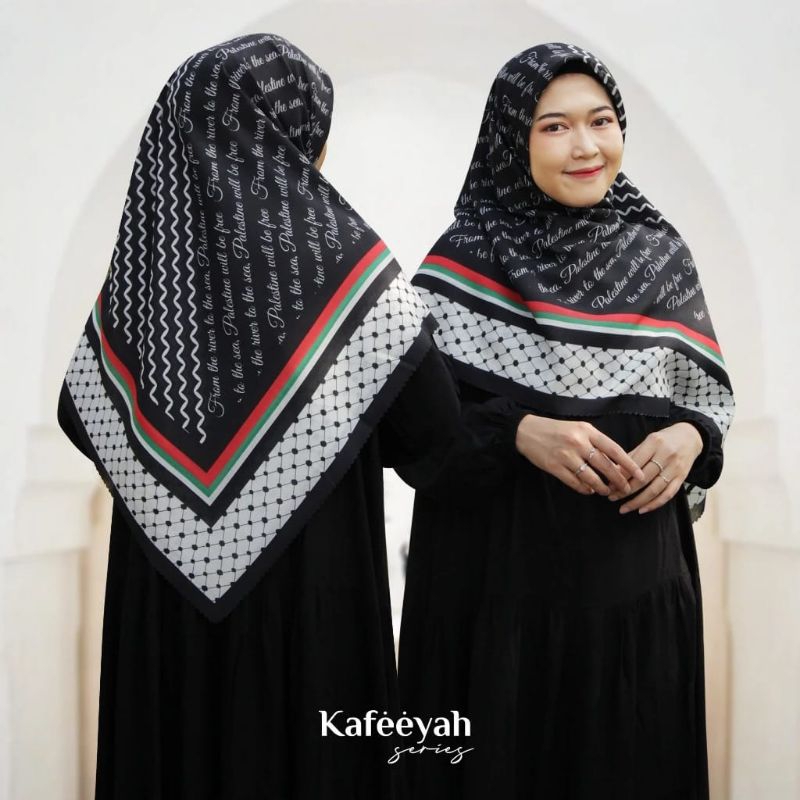 Jual Hijab Jumbo Syar'i Palestine Palestina Kafeeyah Series 140 x 140 ...