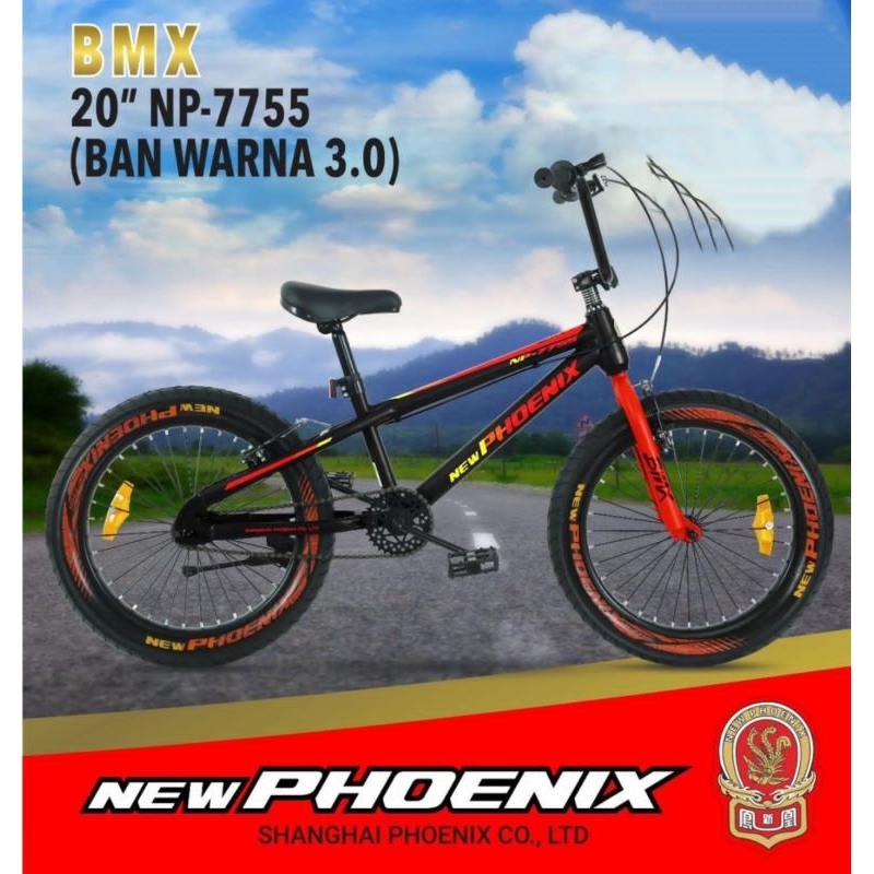 Jual sepeda uk 20 bmx new phoenix ban 2.4 dan 3.0 type 7755 | Shopee ...