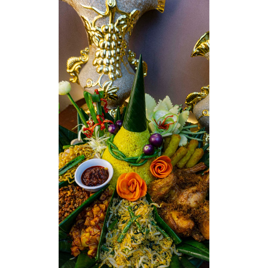Jual Model Kerucut Tumpeng Nasi Kuning Premium Ukuran Besar Porsi ...