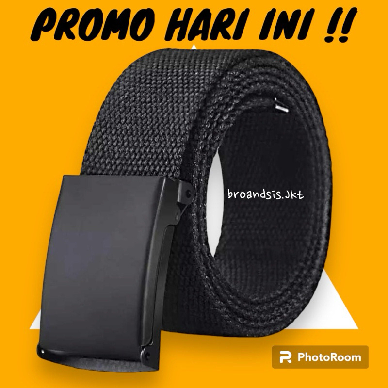 Jual GROSIR Termurah Gesper Ikat Pinggang Polos Hitam Tebal Pria Wanita ...