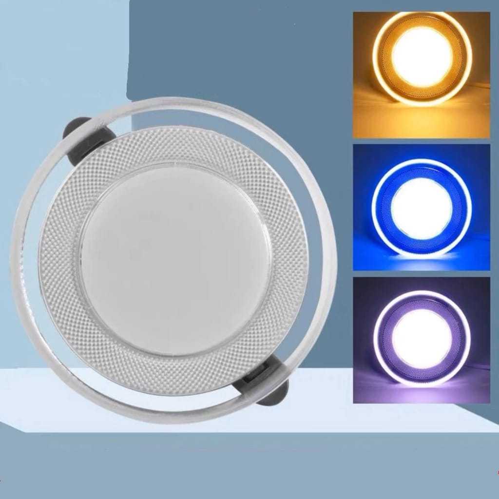 Jual Lampu Downlight LED 3 Warna 7 dan 9 Watt Terang dan Tahan lama ...