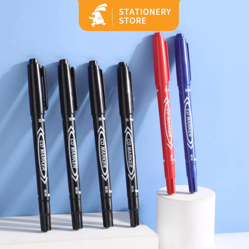 Jual Permanent Marker Spidol Permanen Dual Tip-Rabbit Stationery ...
