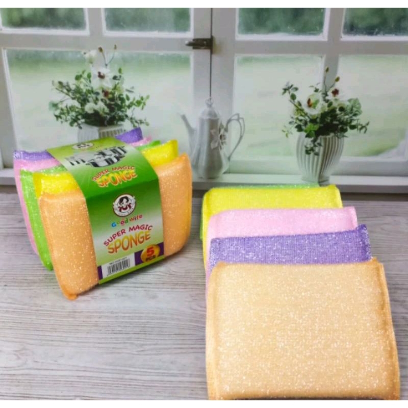 Jual SPON CUCI PIRING METALIK WARNA (5 PCS) | Shopee Indonesia