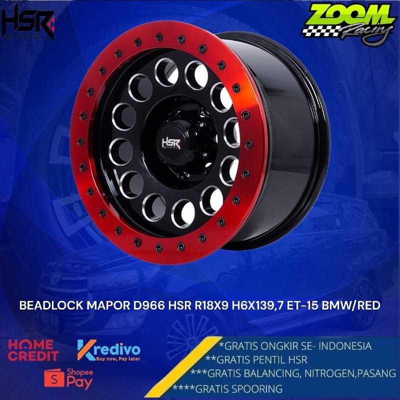 Jual Velg Mobil Racing BEADLOCK MAPOR r18 6x139.7 untuk FORTUNER PAJERO ...