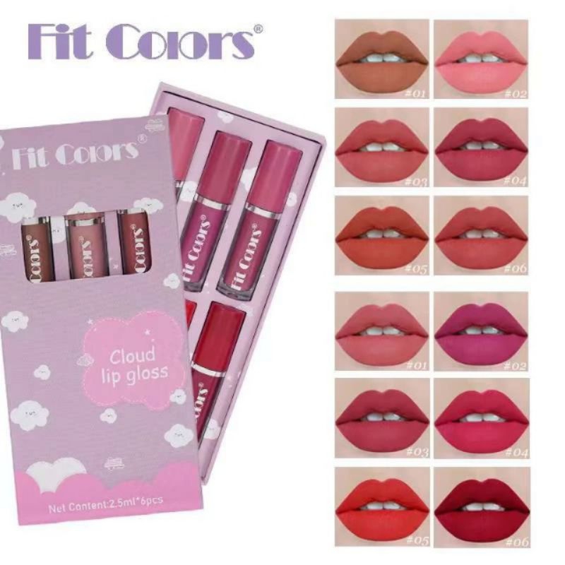 Jual SET FIT COLORS AWAN ISI 6 PCS LIPSTIK WARNA BERBEDA | Shopee Indonesia