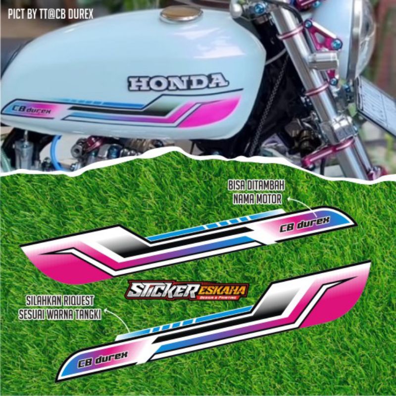 Jual Striping CB Durex CB 125 tangki sultan | Shopee Indonesia