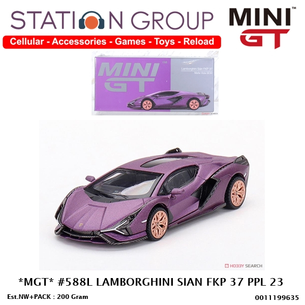Jual MINI GT #588L LAMBORGHINI SIAN FKP 37 PURPLE - DIECAST | Shopee ...