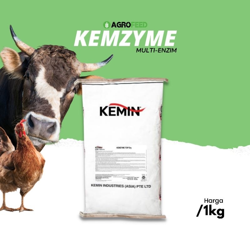 Jual Kemin KEMZYME Top Dry Enzim Blend Kecernaan Nutrisi Pakan Hewan ...