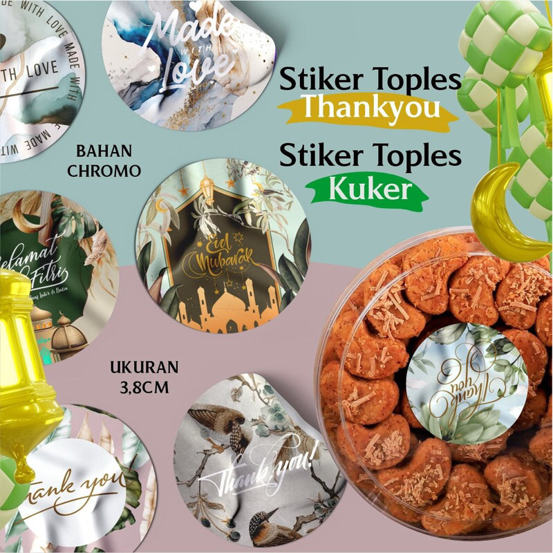 Jual STIKER TOPLES | STIKER HAMPERS | STIKER KUE KERING | STIKER IDUL ...