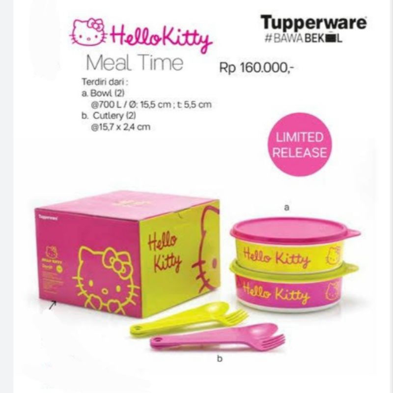 Jual Hello Kitty Meal Set Tupperware | Shopee Indonesia