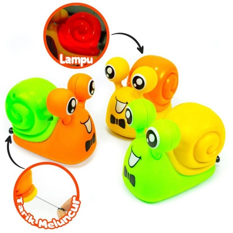 Jual mainan siput tarik lampu/ mainan viral/BA09 | Shopee Indonesia