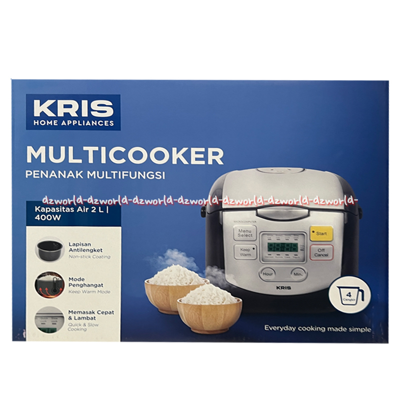 Jual Kris Multi Cooker Rice Cooker Otomatis Black 0.8L Penanak Nasi ...