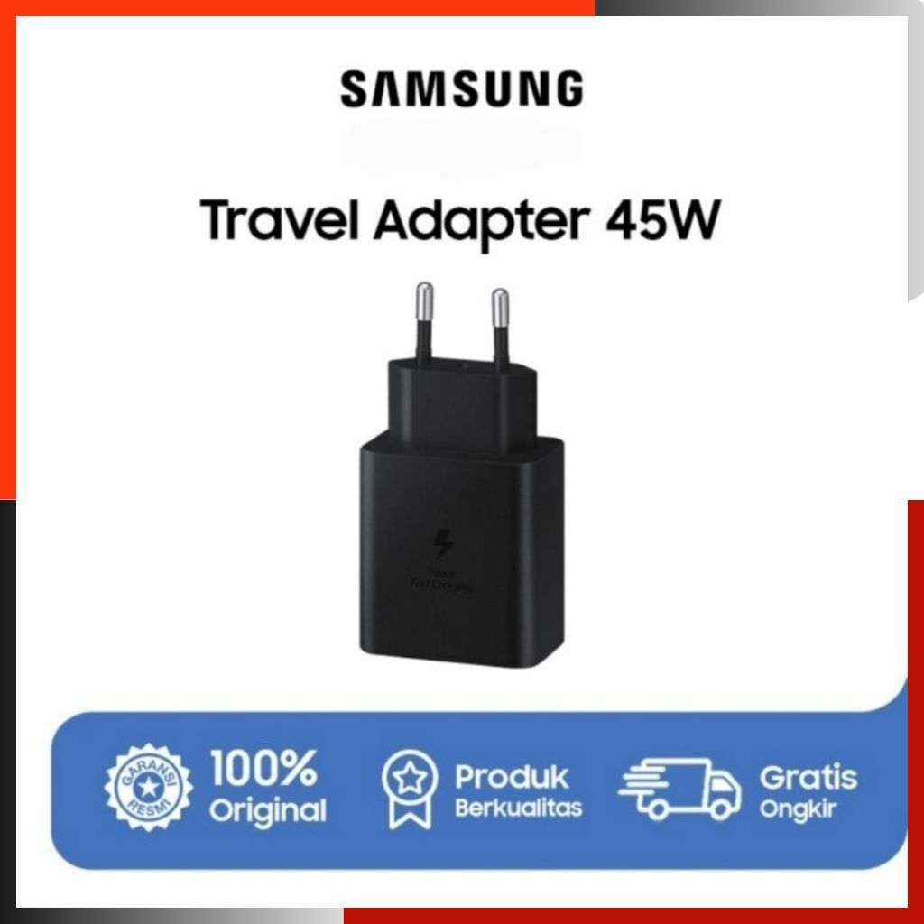 Jual SAMSUNG Travel Adapter 45W ORIGINAL [W/Cable] PD Pover Adapter ...