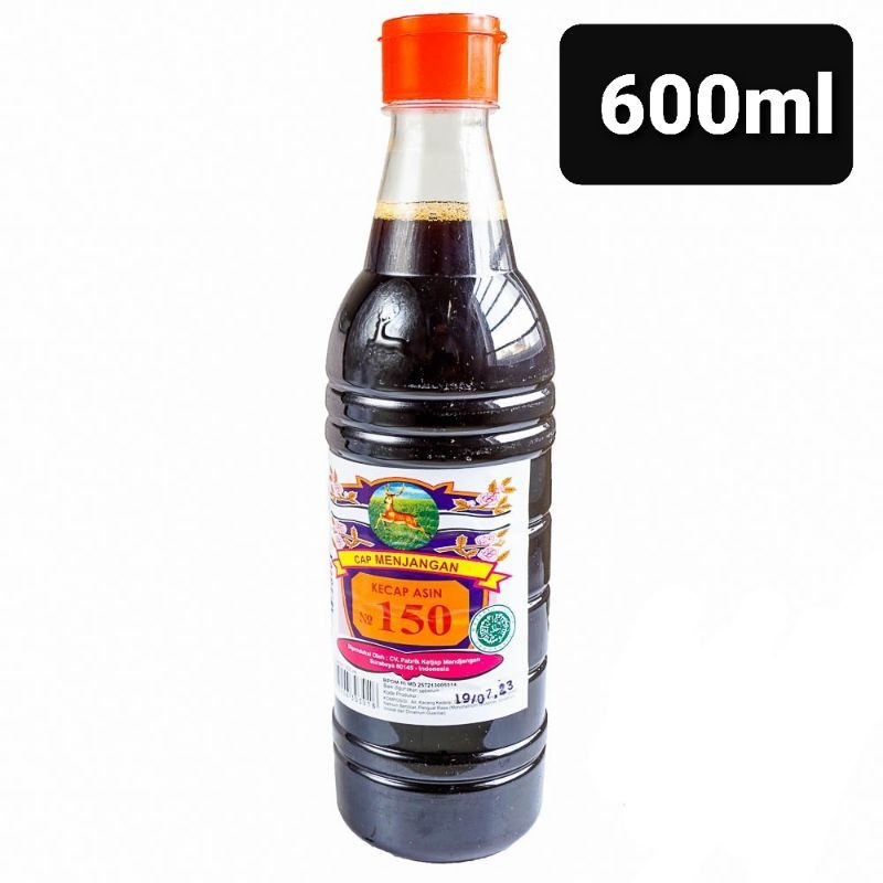 Jual Kecap Asin Cap Menjangan 150 Kemasan Botol Plastik 600 ml | Shopee ...