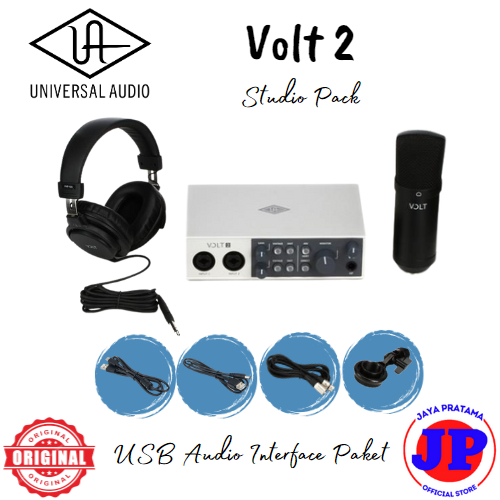 Jual Universal Audio Volt 2 Studio Pack Paket Recording Original | Shopee Indonesia